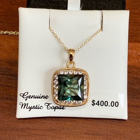 Kohl's | Jewelry | Nwt 8k Gold Over Ss Mystic Topaz And Sapphire ...